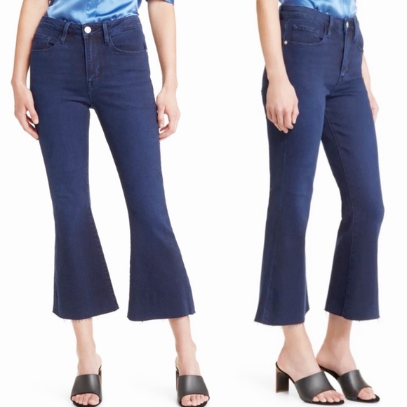 Frame Denim | Jeans | Frame Le Crop Flare High Rise Jeans In Fiona Wash ...